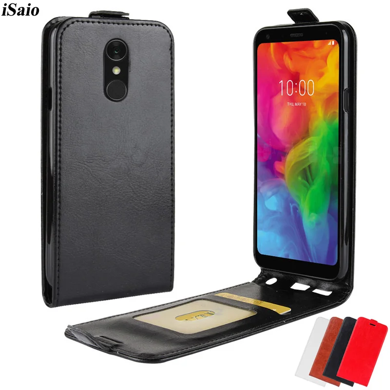 For LG Q7 Flip Case Cover Leather Soft TPU Shell for LG Q7 / Q7 Plus ...