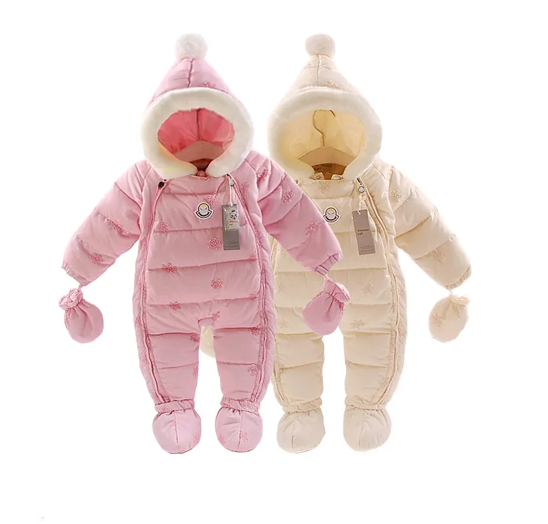 New Baby Winter Rompers for Girls Infant Baby High end Duck Down ...