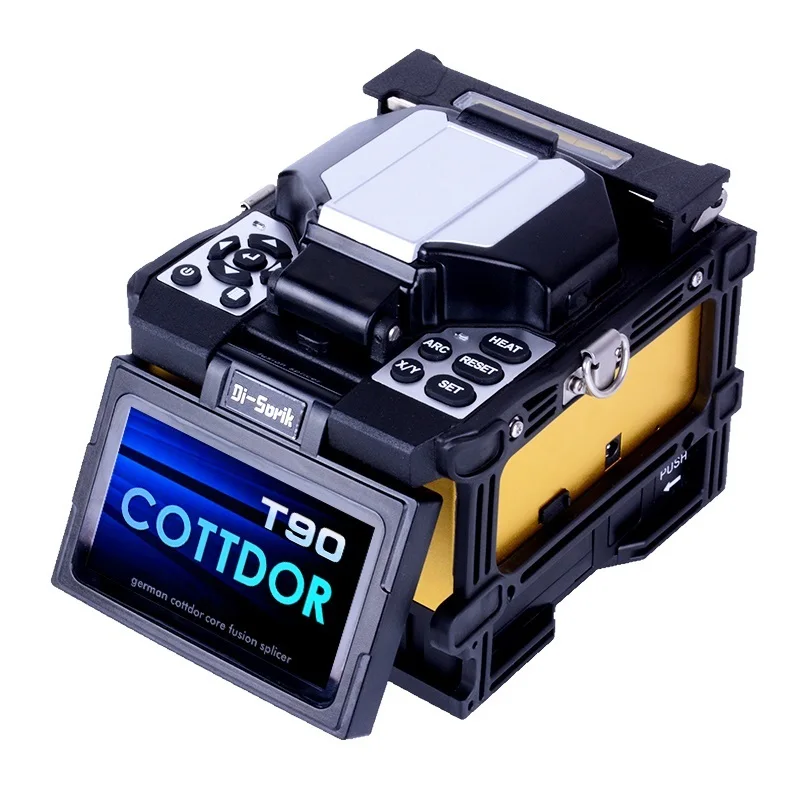 English Touch Lcd Screen T90 Automatic Ftth Fiber Optic Welding ...