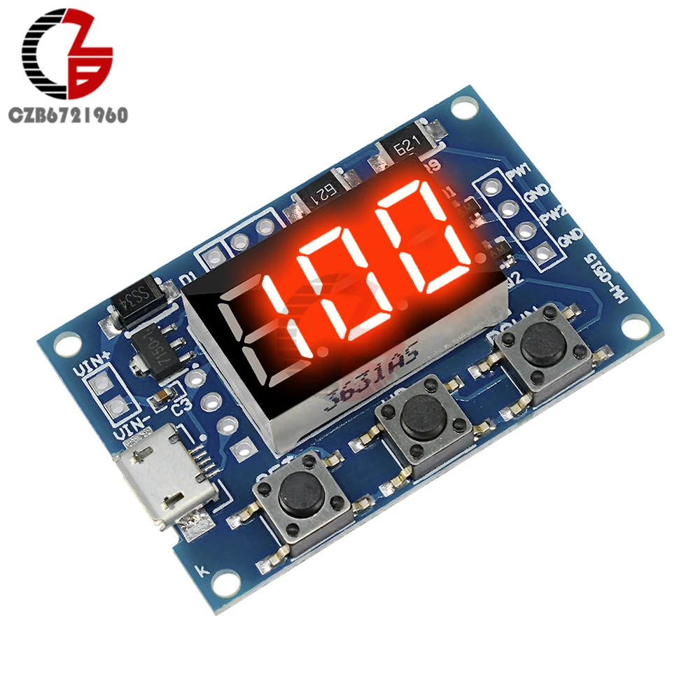 Micro USB DC 2CH Adjustable PWM Signal Generator Duty Cycle Pulse ...