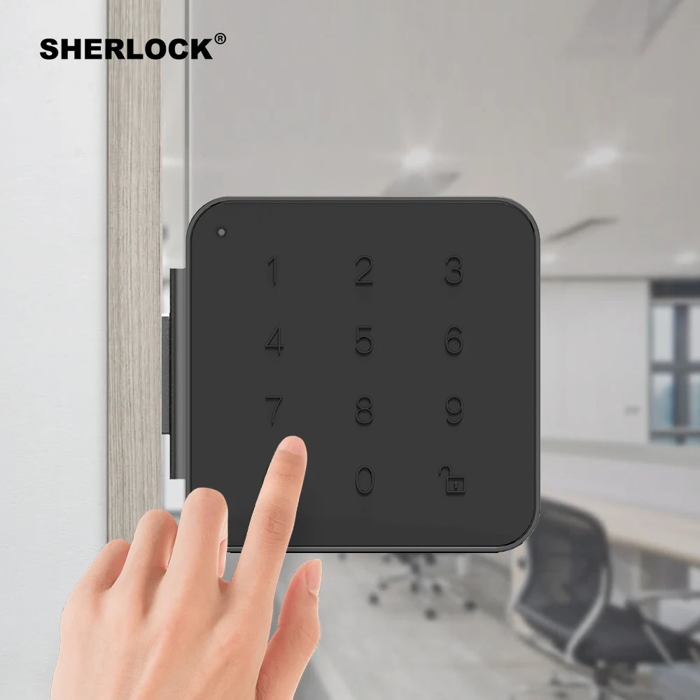 Sherlock G1 Password Smart Door Lock For Office Glass Door Keyless ...