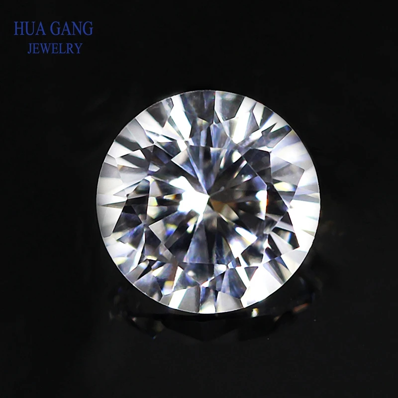 12# White Synthetic Corundum Stone 0.8-12mm Round Brilliant Cut ...