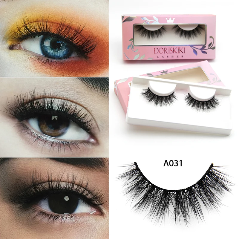 A031 3D Mink eyelashes Natural long eyelash High Quality reusable ...