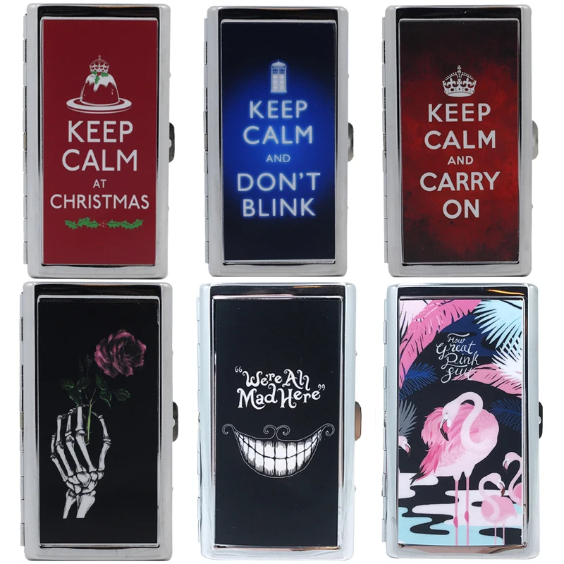 Hot Exclusive Keep Clam Slim Cigarette Case Metal Slim Cigarette Case ...