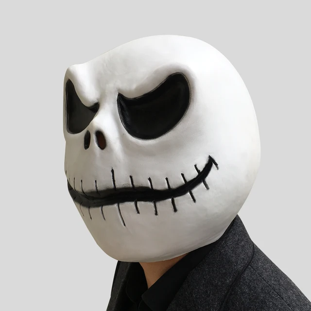 The Nightmare Before Christmas Jack Skellington Full Head Cosplay Mask ...