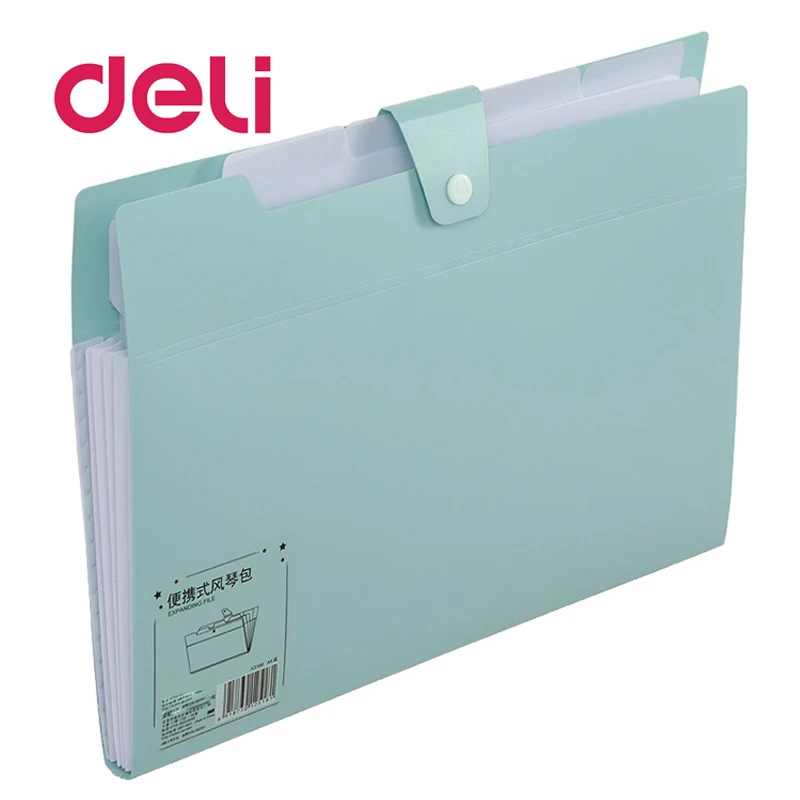 Deli A4 Paper Expanding Wallet Document Filing Stationery Bag School ...
