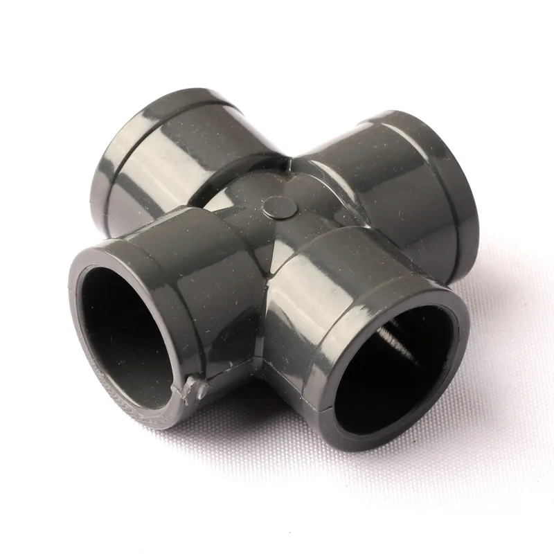 UPVC Equal 25 Diâmetro Interno mm Quatro Maneiras Cruz Conectores de ...