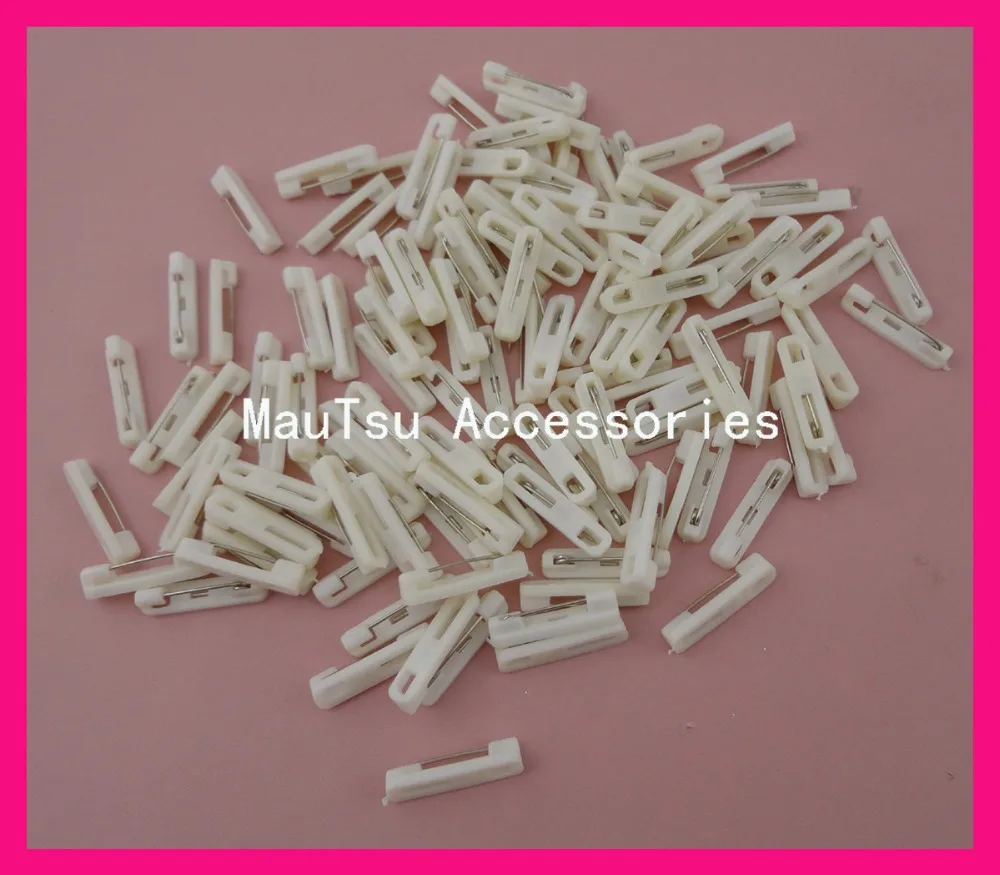 200PCS 2.0cm 0.85" Mini white Plain Plastic Pin Back suitable to ...