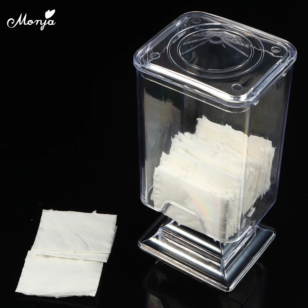 Monja Nail Art Makeup Acrylic Clear Remover Cotton Pads Wraps Empty ...