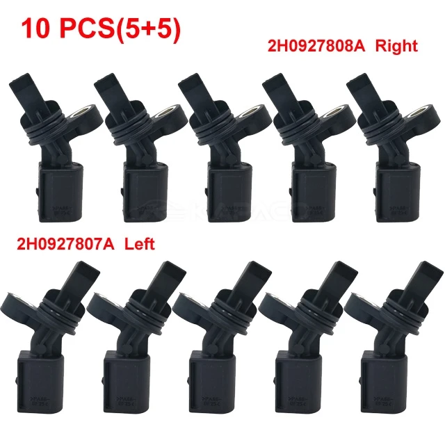 5 Pairs/10 Pcs Abs Wheel Speed Sensor 2h0927807a 2h0 927 807 A ...