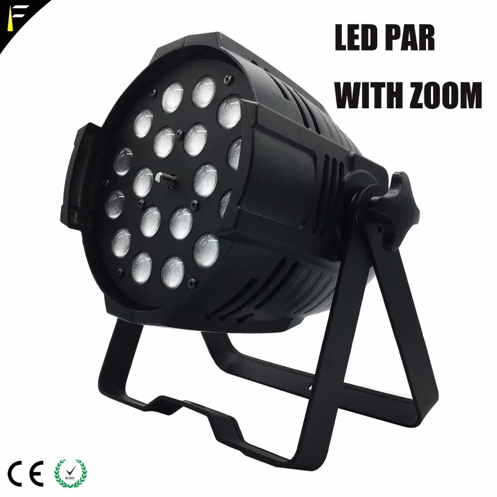 PAR de luces LED cuadradas con efecto de Zoom, foco de 18x18W, 4 en 1 ...