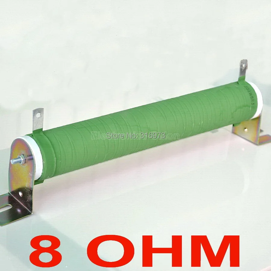 8 ohm 300 Watts Non-inductive Wirewound Coated Ceramic Tube Resistor ...