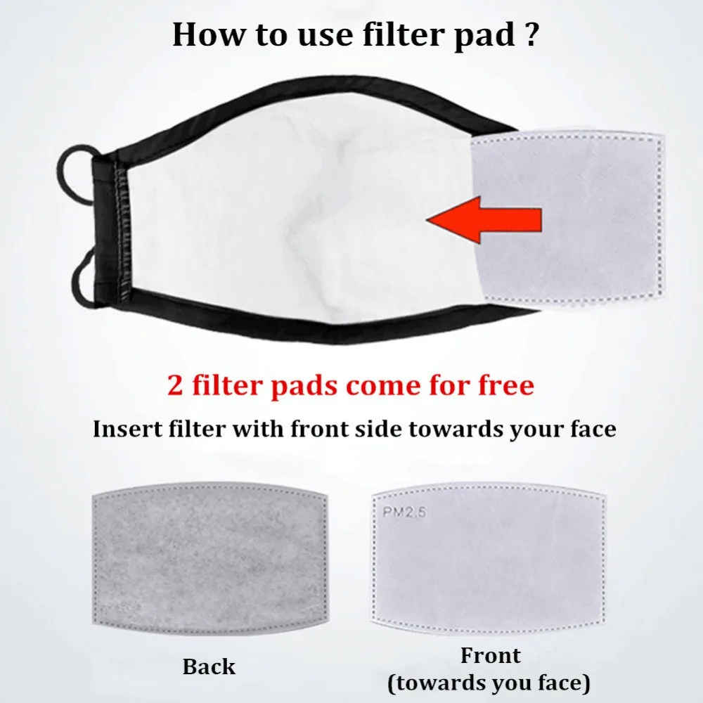 Anti Pollution Mask Air Filter Mask N95 Respirator Dust Mask PM2.5 5 ...