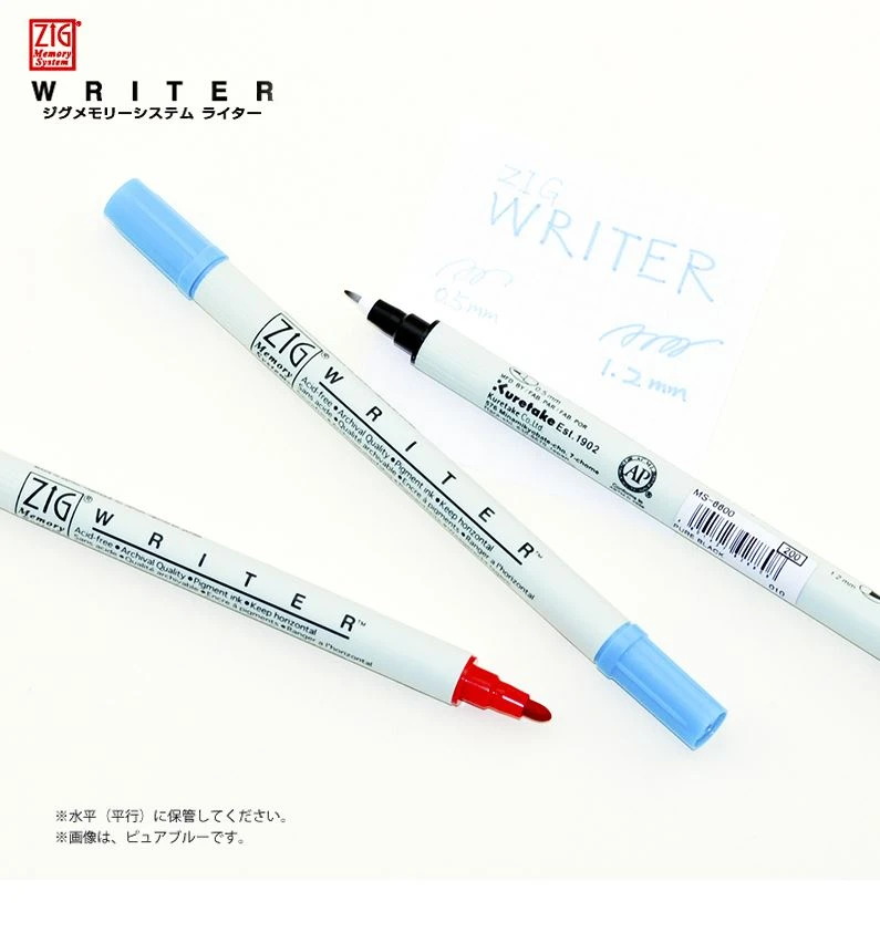 Zig Markers Kuretake Watercolor Brush Pen Ms-6600 Twin Tip Writer Water-based Japan - Paint ...