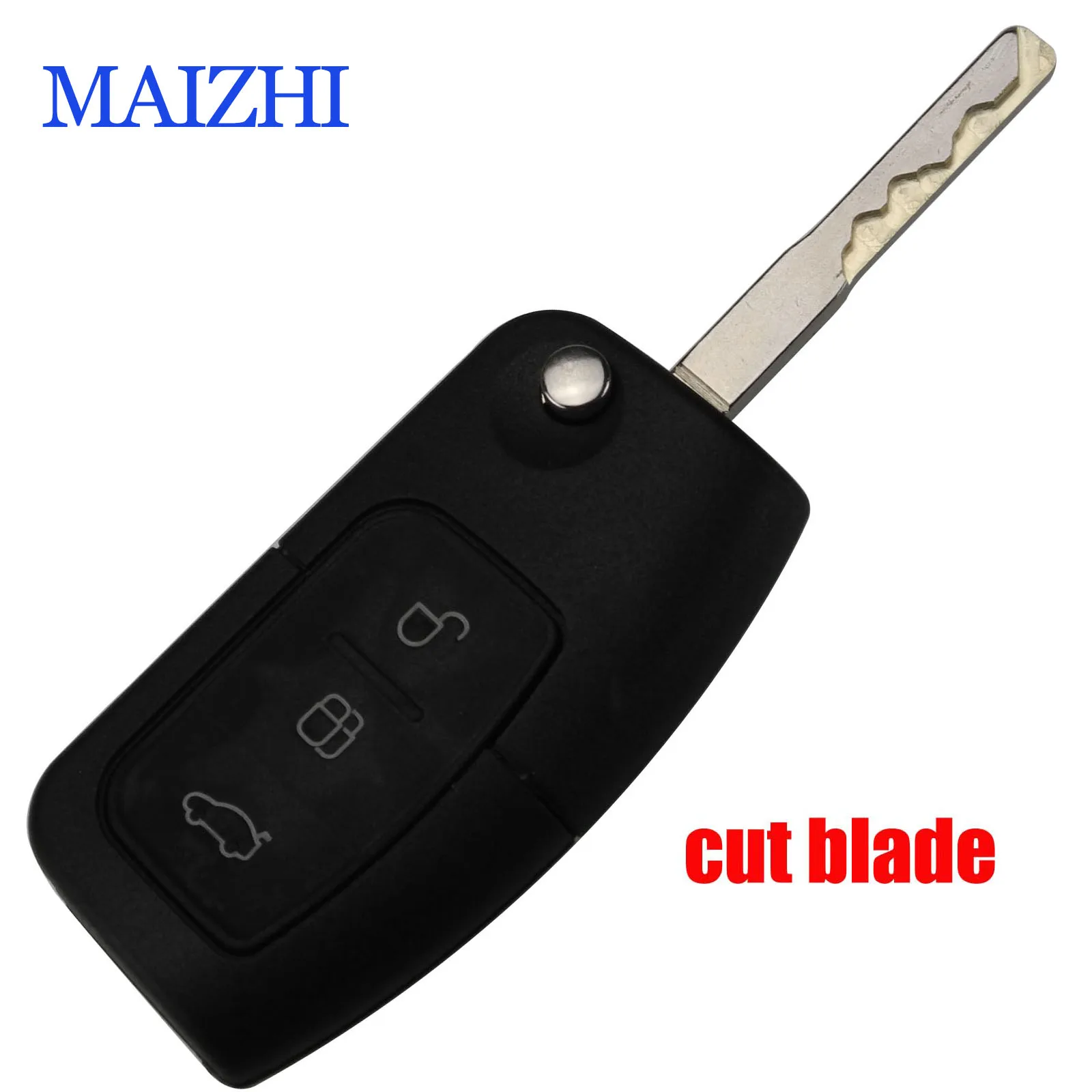 Jingyuqin 3 Buttons Cut Car Blank Key Remote for Ford Focus Fiesta C ... Jingyuqin 3 Buttons Cut Car Blank Key Remote for Ford Focus Fiesta C ...