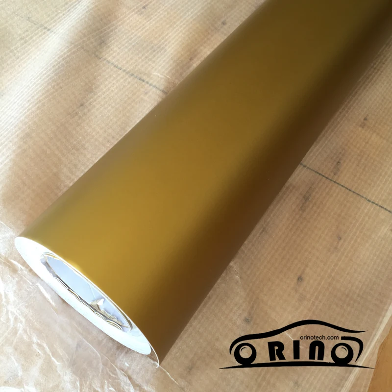 5-10-15-20-30X1-52M-Matte-Gold-Vinyl-Car-Wrap-Car-Motorcycle-Scooter ...