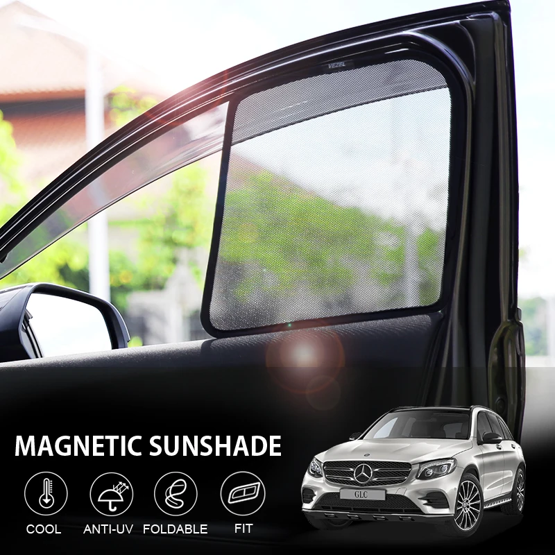 Fits Mercedes Benz Glk Sunshade Magnetic Custom Fit Car Sunshade Mesh ...