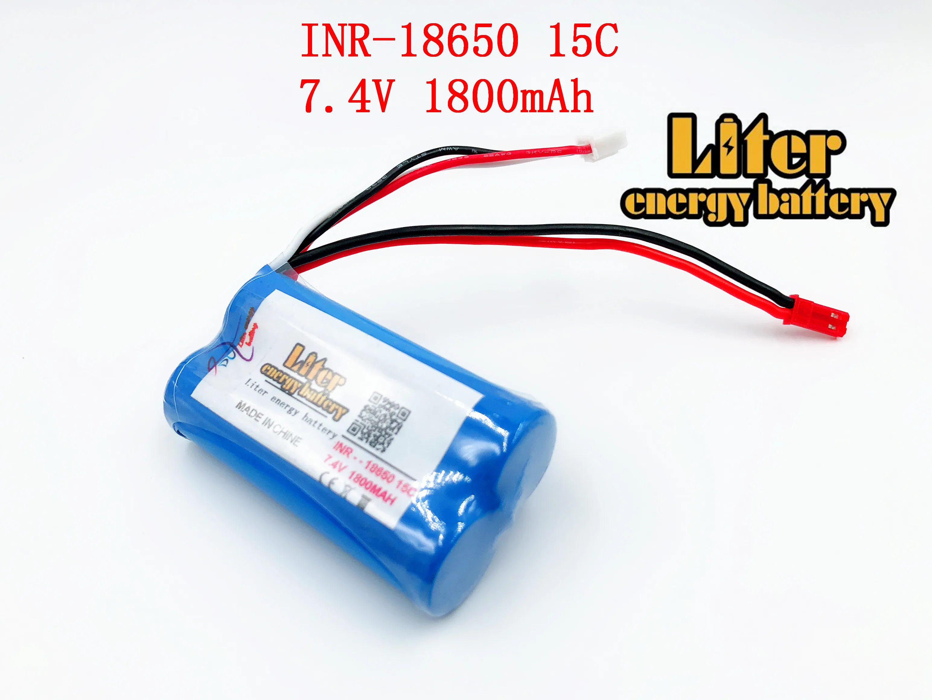 7-4V-18650-li-lon-Rechargeable-battery-pack-1800mAh-15C-model-aircraft ...