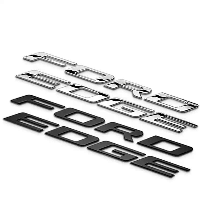 " EDGE " Chrome ABS Car Trunk Rear Number Letters Badge Emblem Decal ...