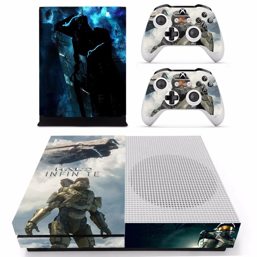 Halo Infinite Skin Sticker Xbox One Slim Console 2 Controllers Vinyl ...