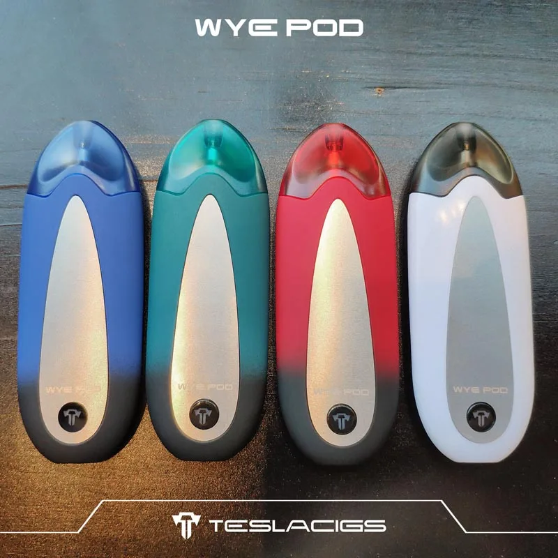 Original Tesla WYE Pod Vape Starter Kit 430mAh Battery All In One Vape ...
