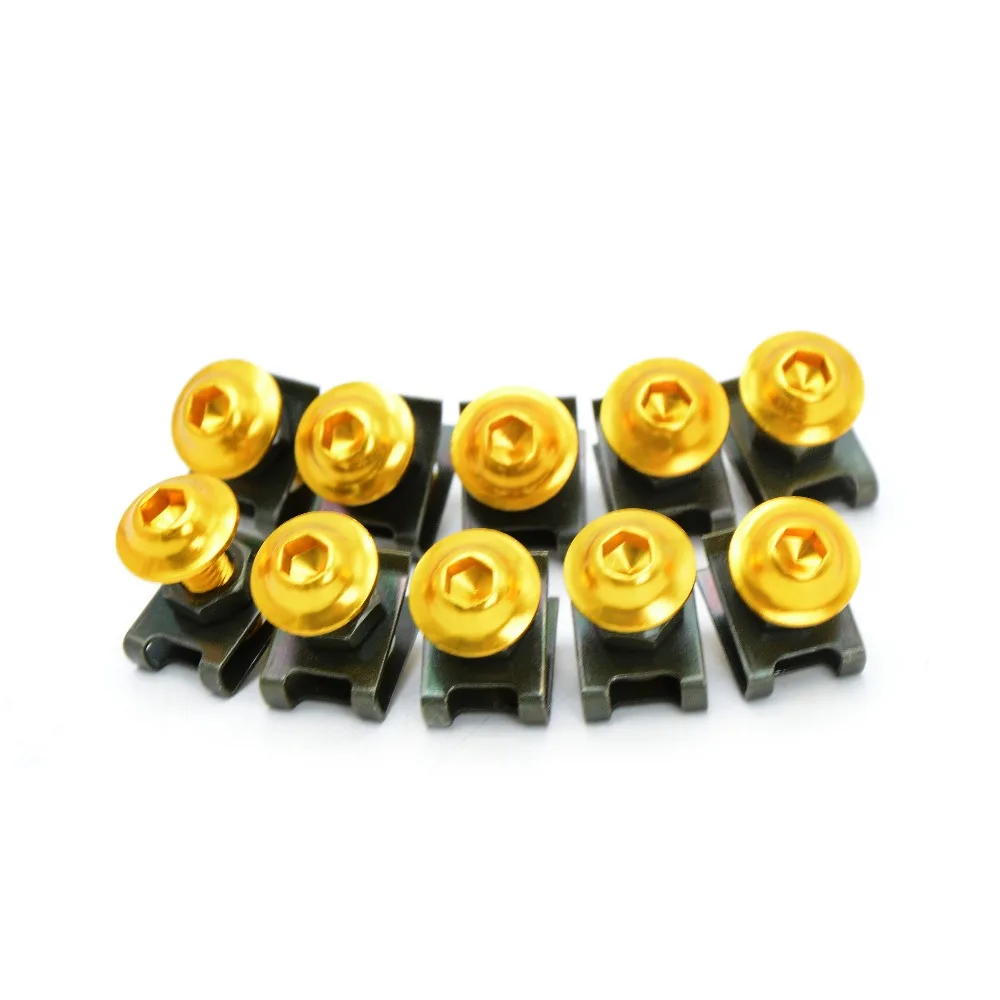 Universal 10pcs from the body of the motorcycle fairing screw fastener ...