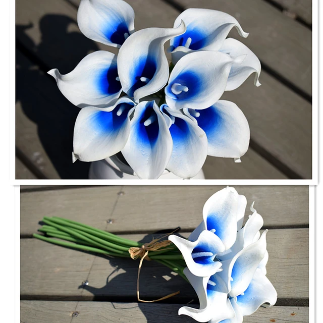 Blue Calla Lily Corsage