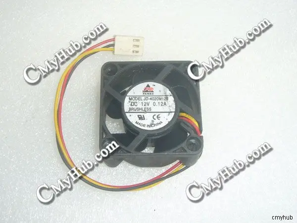 Genuine-For-FANEC-JD-4020M12B-DC12V-0-12A-3pin-3wire-4020-40X40X20MM ...