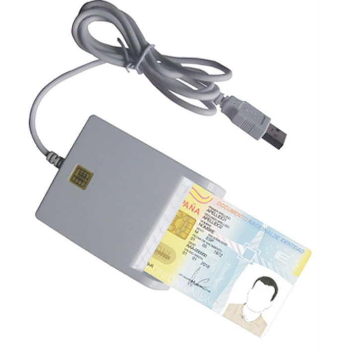 Wholesale iso 7816 emv pc/sc usb ccid smart card reader credit card reader free shipping|card ...