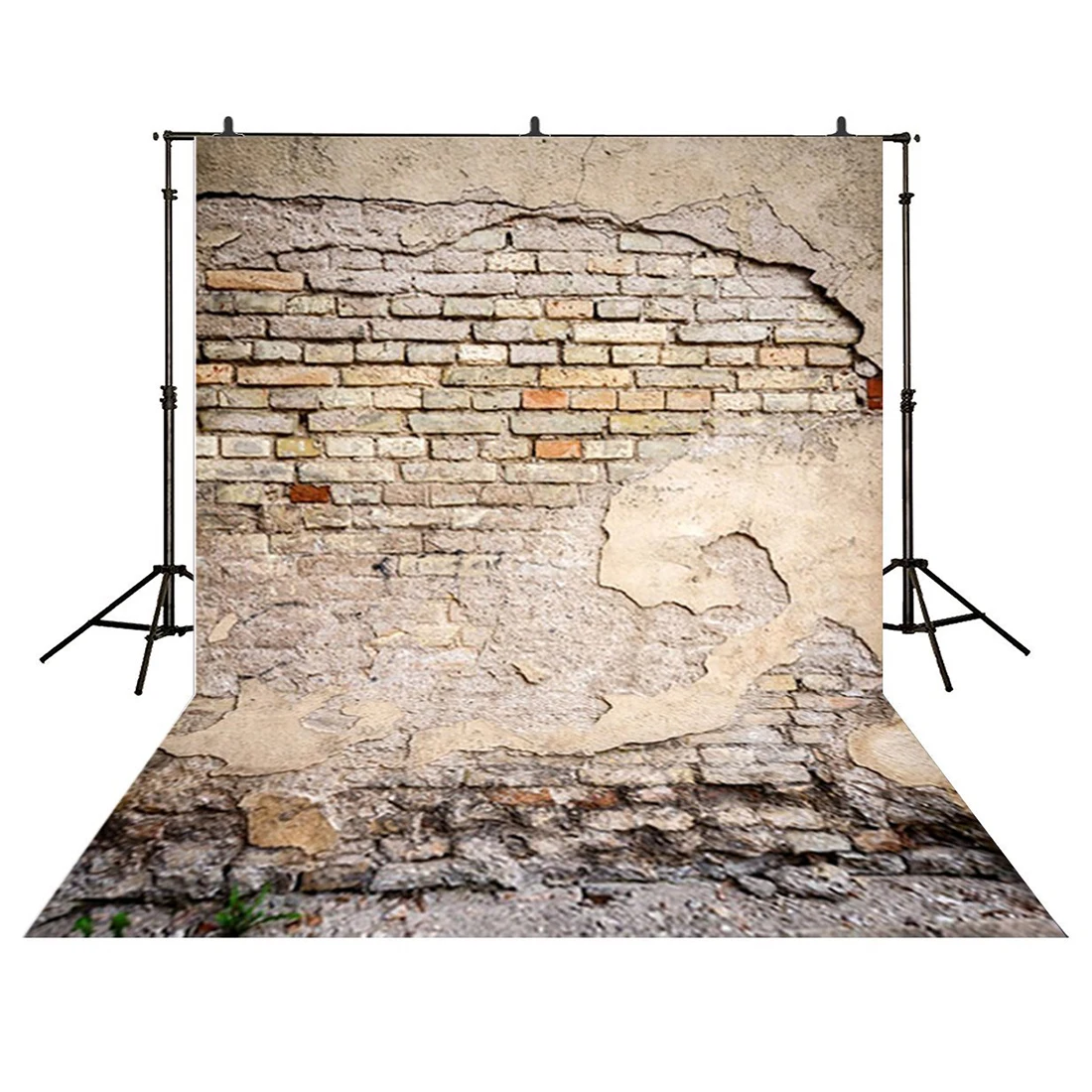 3x5ft Vinyl Weathered Brick Wall Backdrop Broken Effect Vintage ...