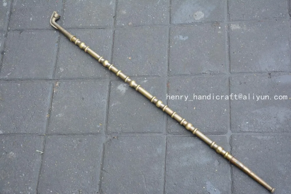 Rare Old Chinese Old Copper Pipe,exquisite Designs,feudal Landlord With ...