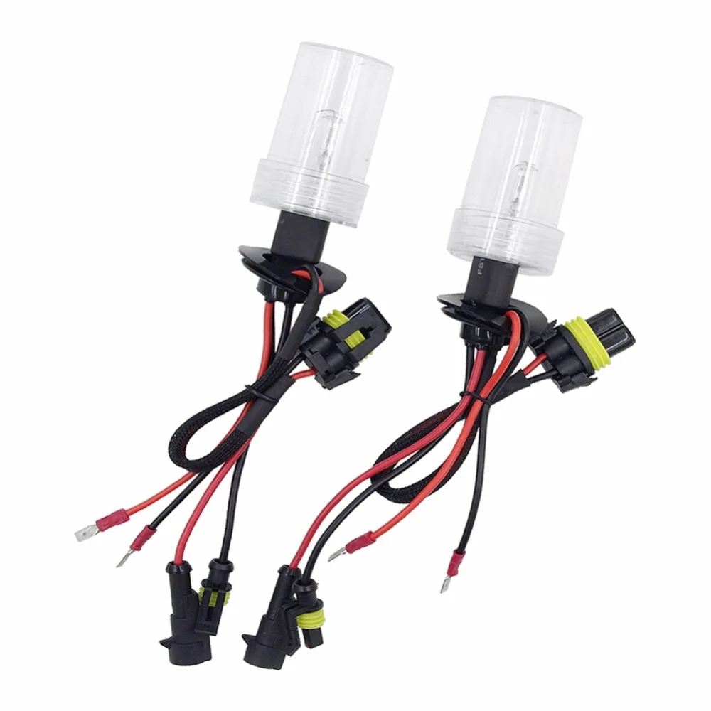 Katur 1 Pair H3 55W HID Xenon Bulbs Headlights Car Lamp 3000K 4300K ...