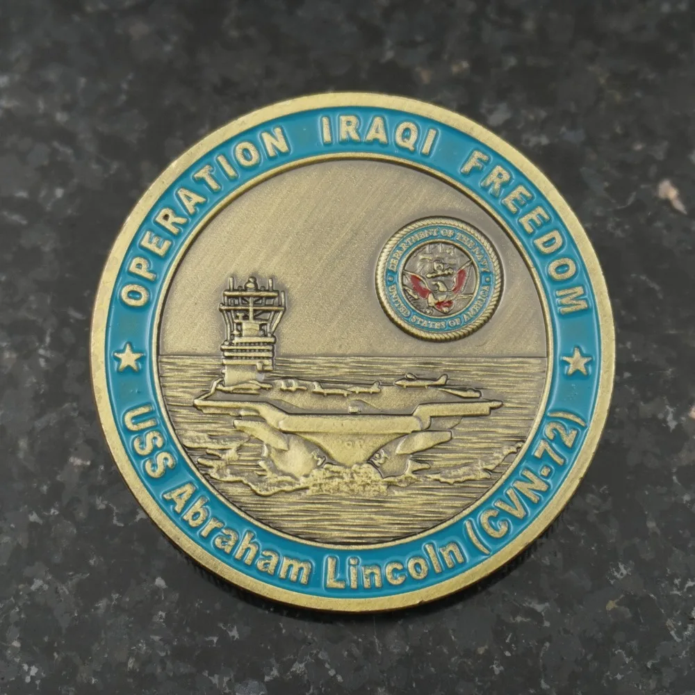 Abraham Aircraft Carrier Operation Iraqi Freedom Anniversary Coins ...