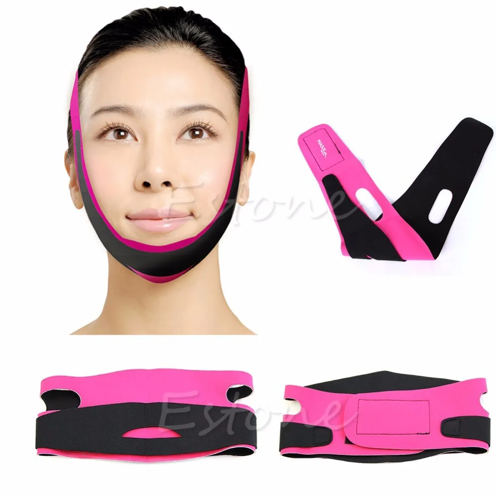 Ultra thin Chin Cheek Slim Band Lift Up Anti Wrinkle Mask Strap V Face ...