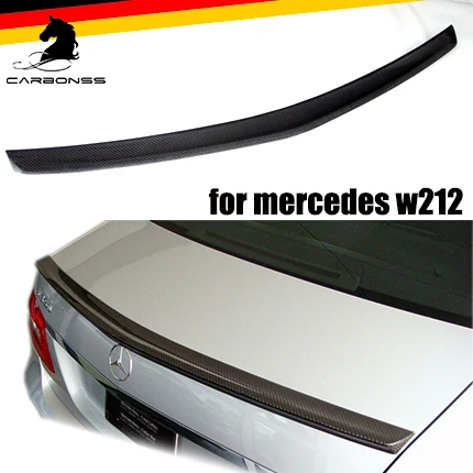 CARBON FIBER REAR TRUNK LIP SPOILER FOR MERCEDES BENZ W212 E200 2012 ...