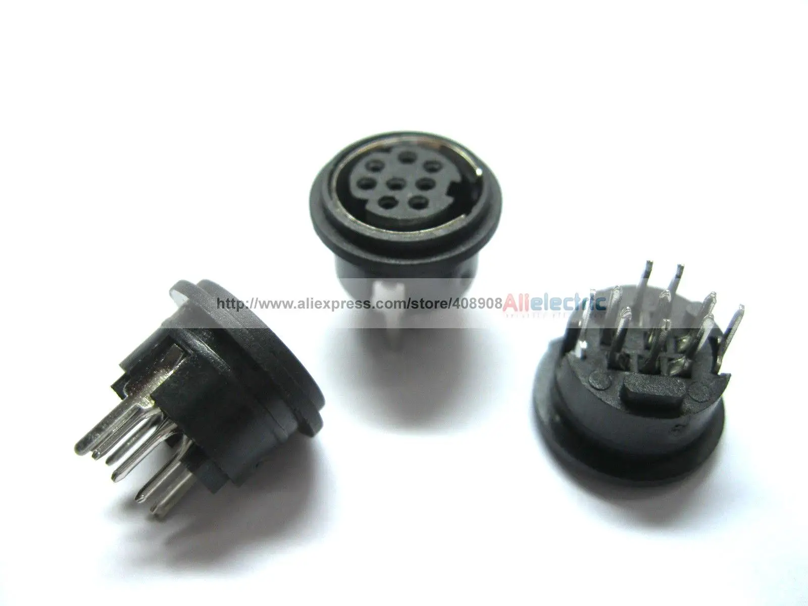 200 Pcs Mini 8 Pin Circular Pcb Mount Din Connector - Connectors ...