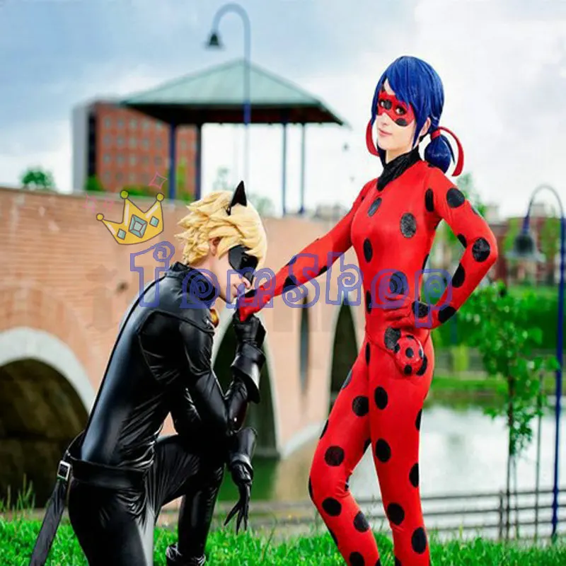Women Girls Miraculous Ladybug cosplay costume cute ladybug Romper Suit ...