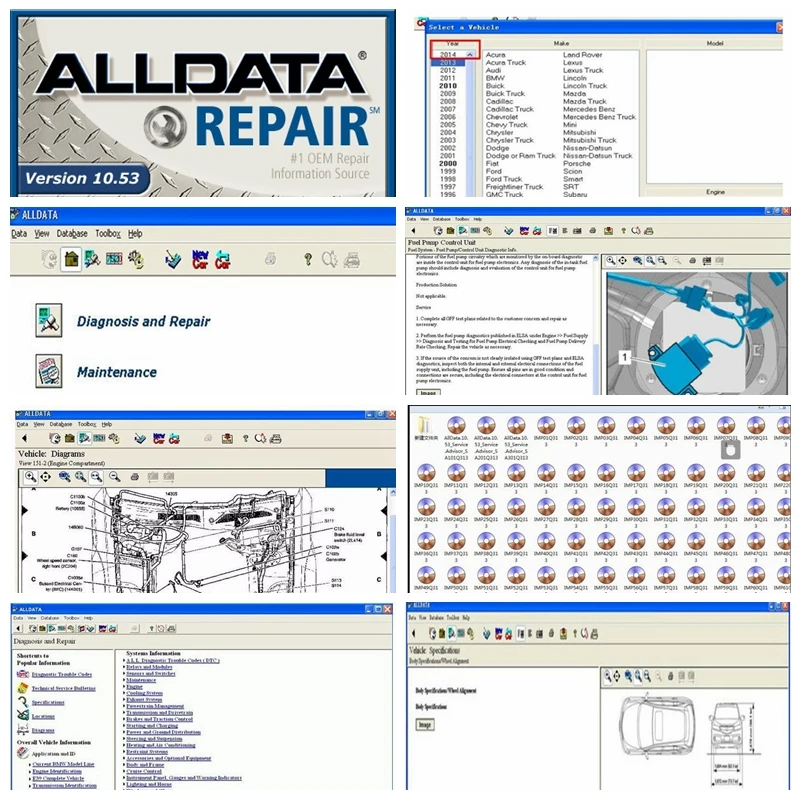 ALLDATA software 2020 alldata 10,53, software de prueba de reparación ...