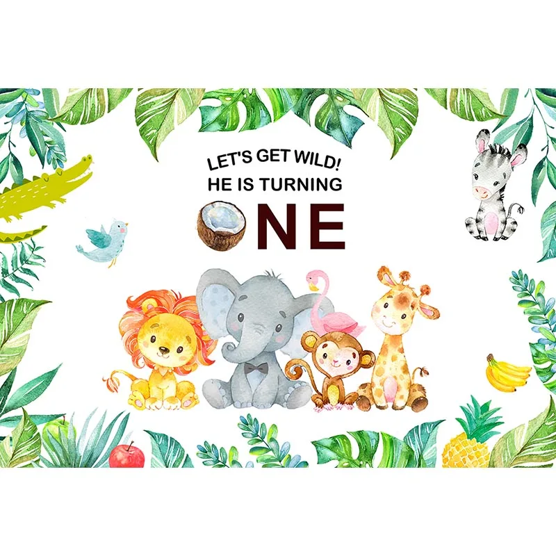 Mehofoto Wild One Photo Background Let's Get Wild Theme Party ...