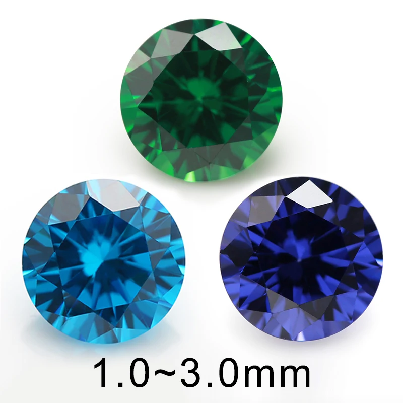 100pcs-1mm-1-5mm-2mm-Size-0-8-3mm-Blue-Green-Seablue-Cubic-Zirconia ...