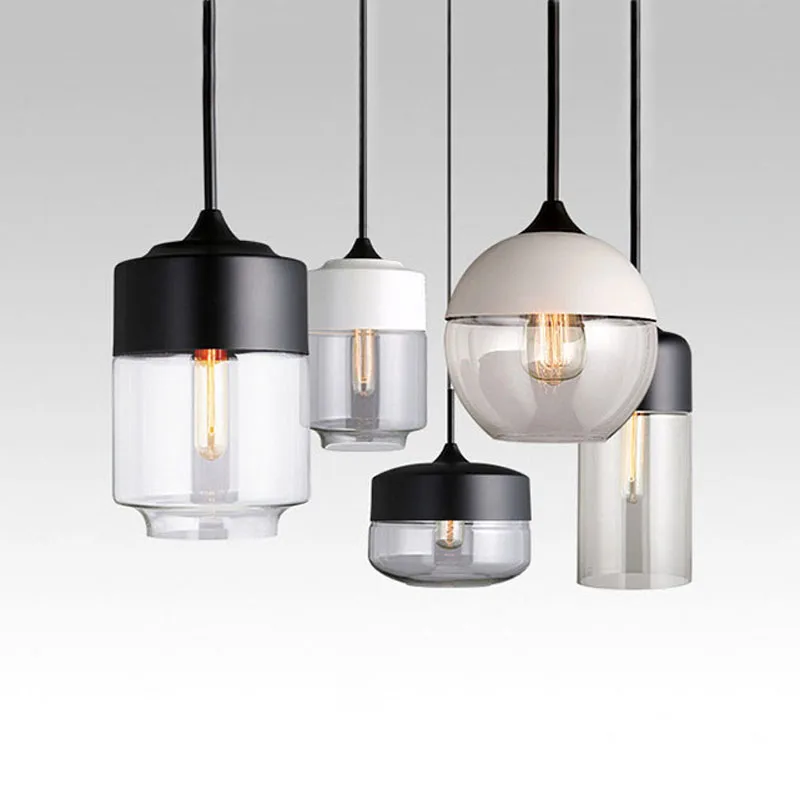 Vintage Retro Pendant Light Hanging Amber Glass Antique Loft Indoor ...