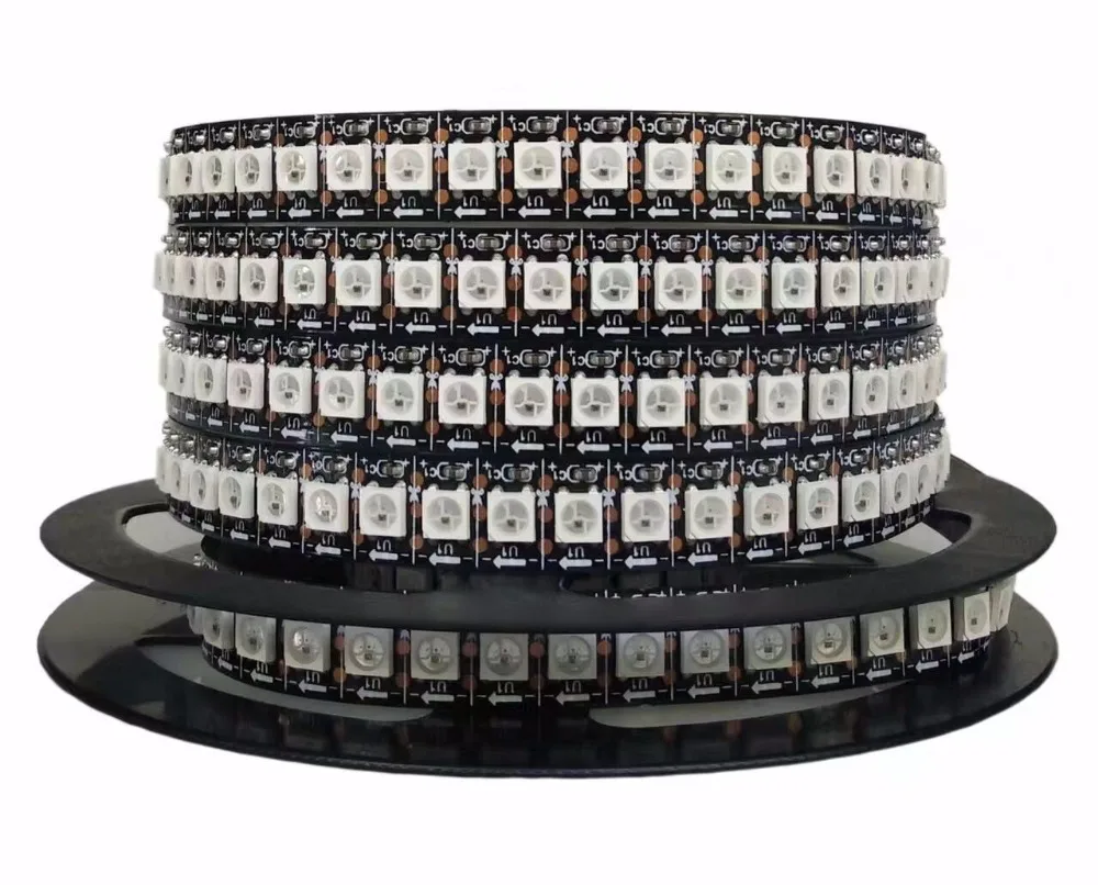 144leds/m WS2812B(5050 rgb led with WS2811 IC built in) led pixel strip ...