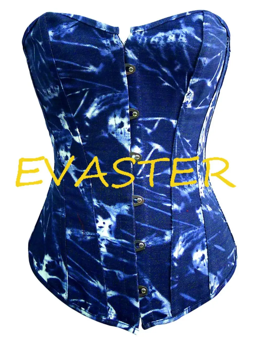 Factory price Adorable Floral Strapless white and blue corset|corset ...