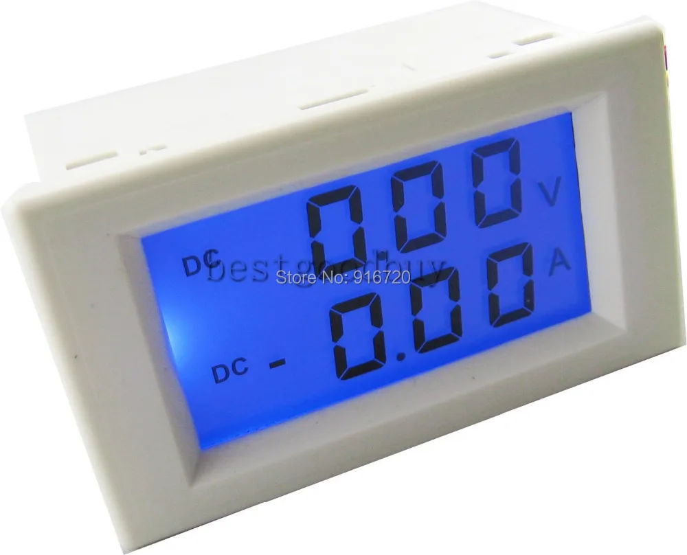 D85 3050 dual display digital LCD DC voltmeter Ammeter volt Amp voltage ...