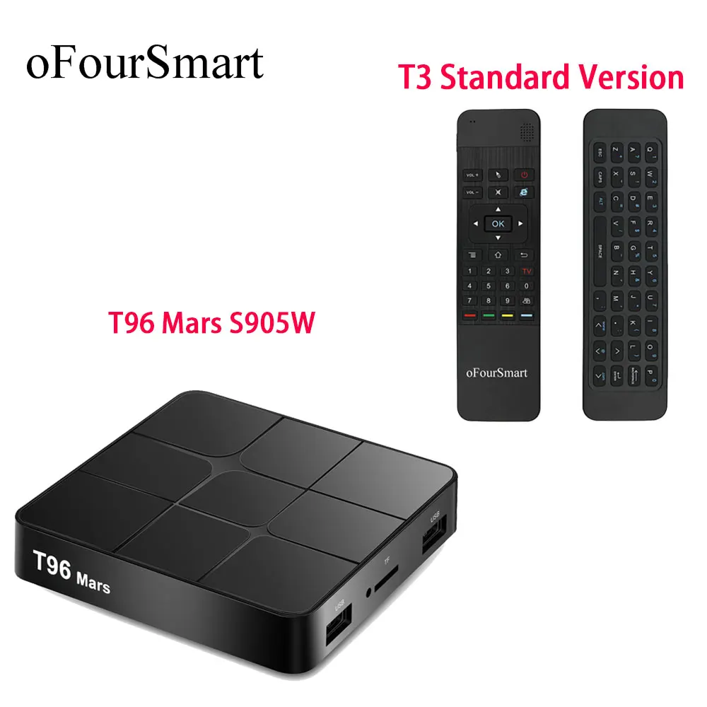 T96 mars S905w Android 7.1 TV Box 4k quad Core 2.4GHz WIFI BT Smart SET ...