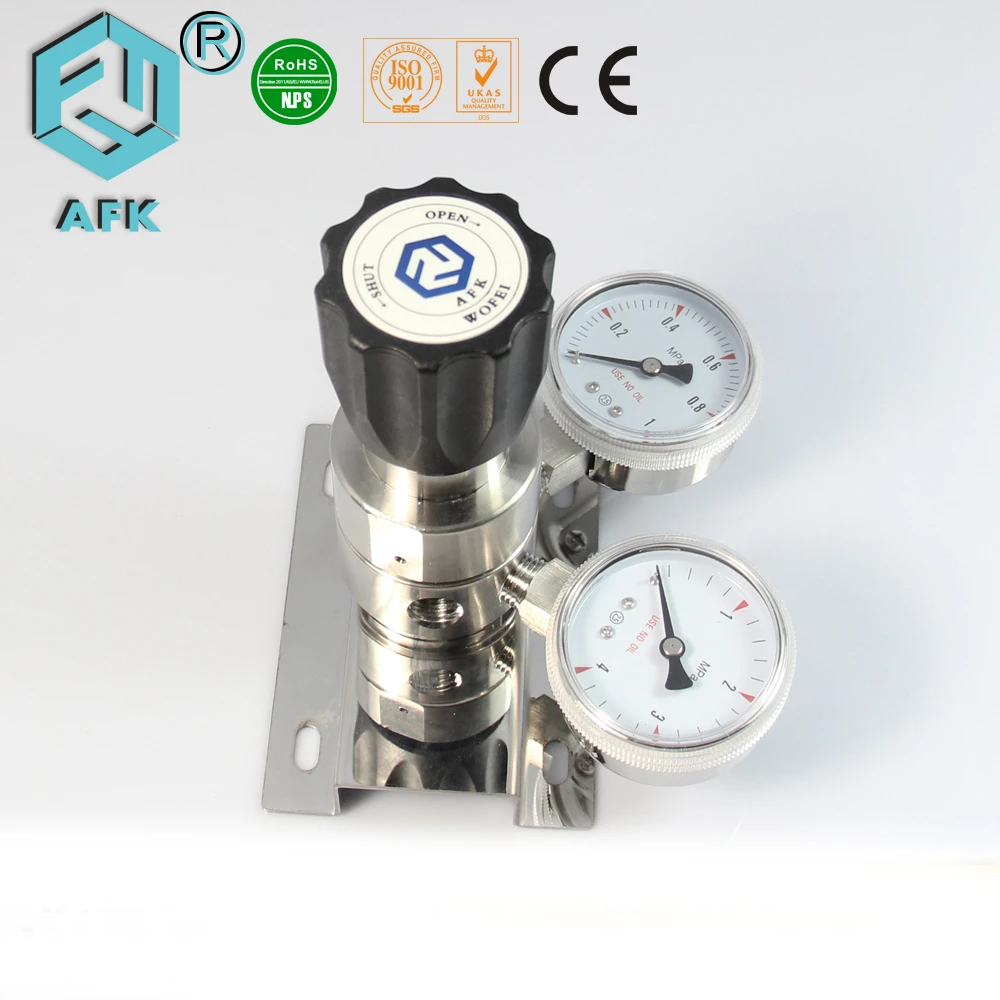 High Pressure Stainless Steel 1/4"npt Nitrogen Gas Pressure Regulator ...