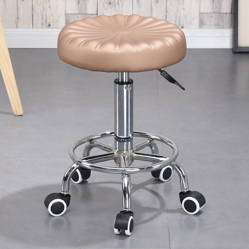 Height Adjustable Chair Salon Rolling Swivel Stool Tattoo Facial ...