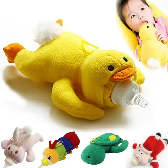 Baby Feeding Bottle Insulation Bag Animal Plush Toy
