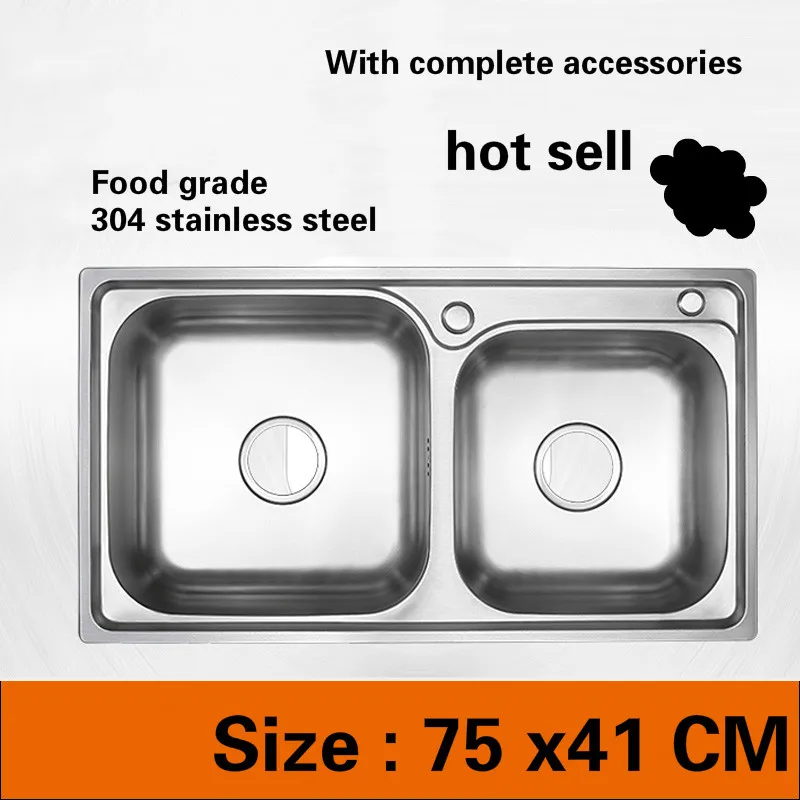 Free shipping Food grade 304 stainless steel hot sell kitchen sink ...