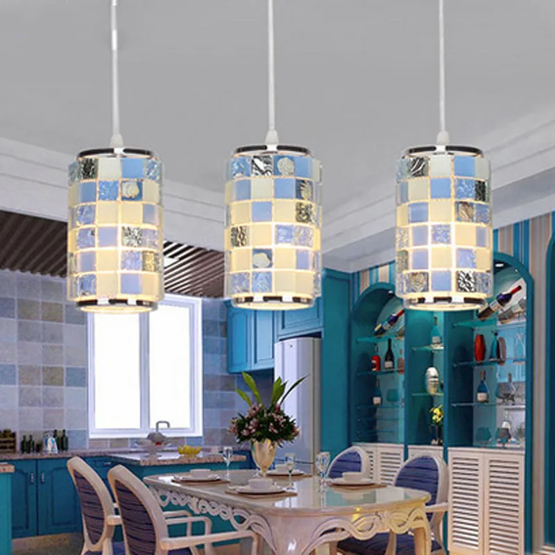 Mediterranean LED restaurant droplight three modern brief dining room ...